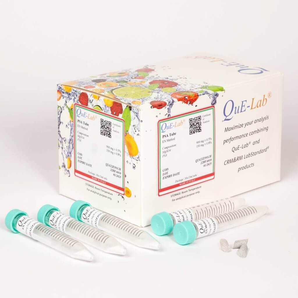 QuE-Lab® – Kit Clean-up EN 15662:2018 dSPE – 900mg MgSO₄, 150mg PSA Pkg ...